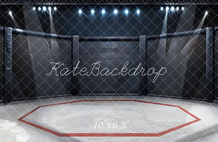Kate Modern Black and White Iron Mesh Wrestling Arena Backdrop for ...