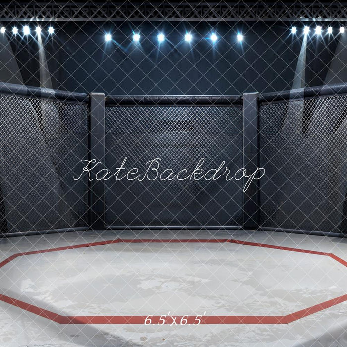 Kate Modern Black and White Iron Mesh Wrestling Arena Backdrop for ...